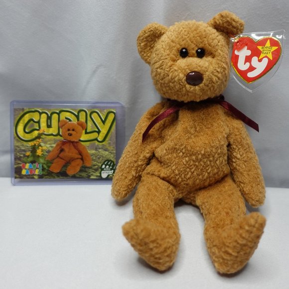 Ty | Toys | Vintage Ty Beanie Babies Curly Bear Style 452 | Poshmark